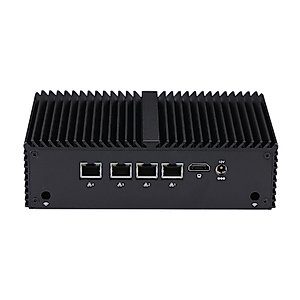 Qotom Q790G4 4 LAN Router Celeron J6412 8G RAM 32G mSATA,Desktop AES-NI Firewall Appliance Fanless Mini PC