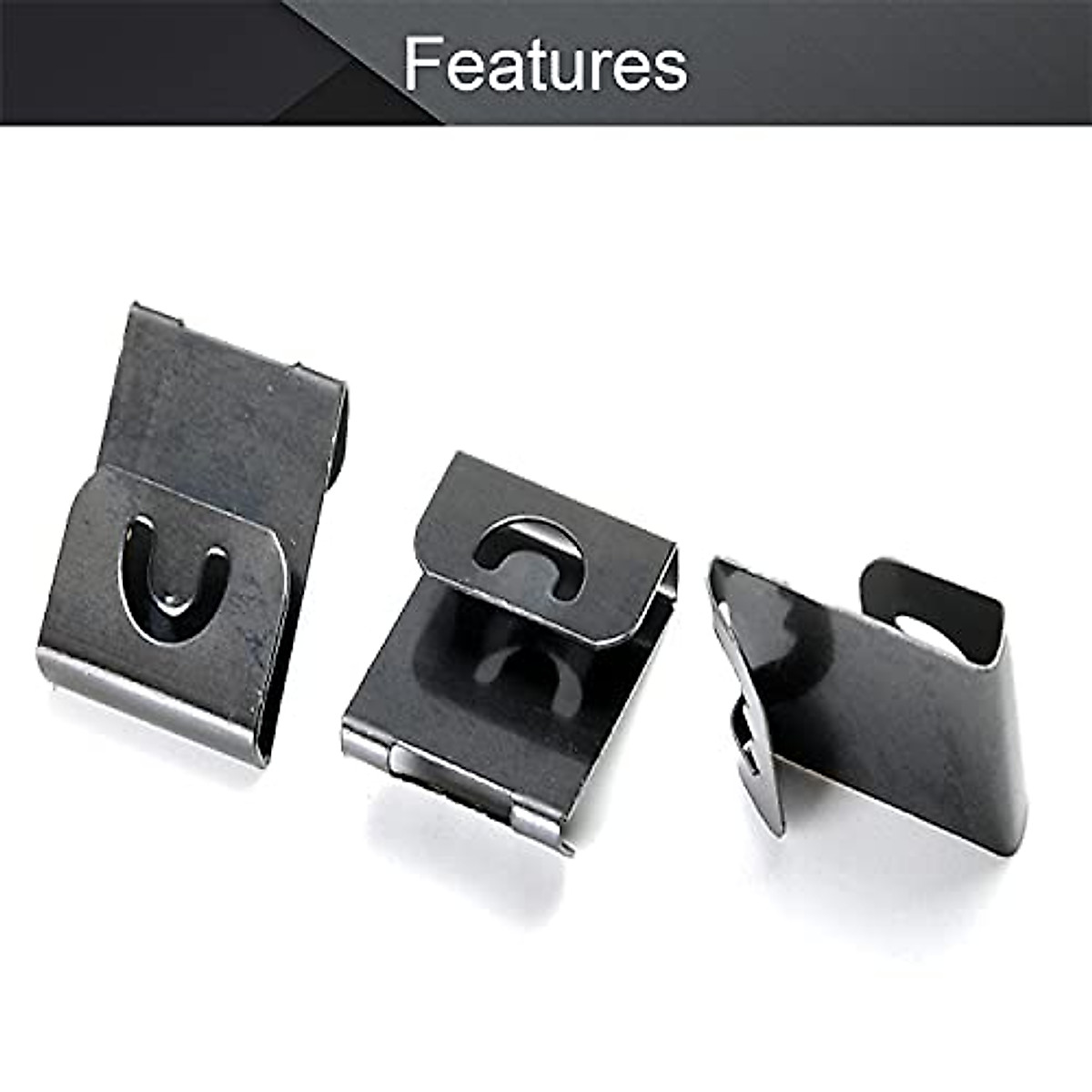 MroMax Photo Frames Hanger Hooks, 0.3mm Thick S-Shaped Metal Wall Mount Album Picture Hanging Clips, 50 Pcs