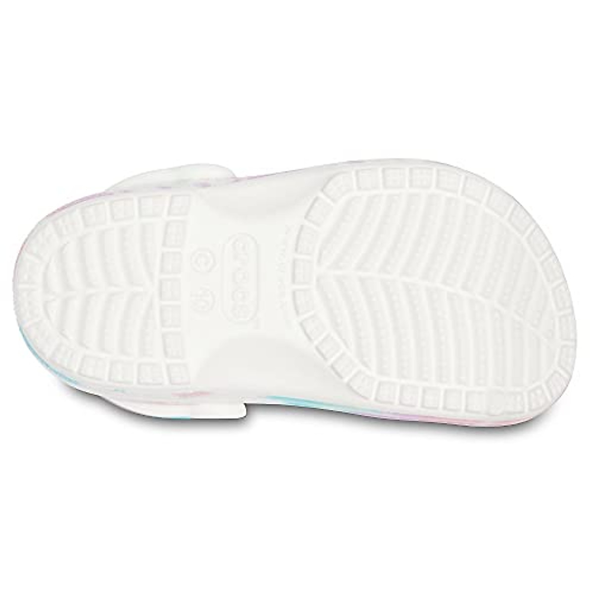 Crocs unisex child Classic Tie Dye Clog, Fresco/Multi, 6 Big Kid