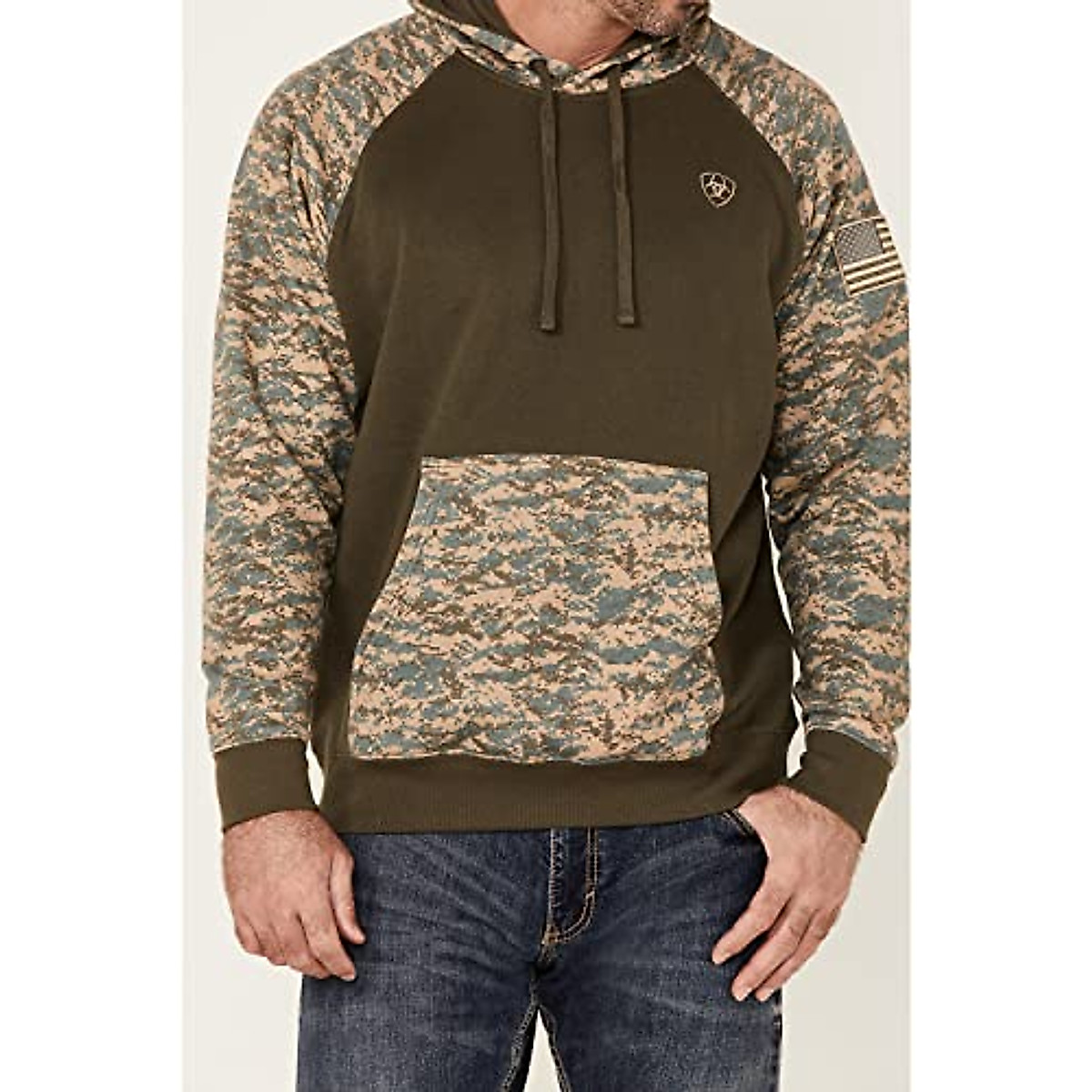 Ariat Male Patriot Hoodie Sage Camo X-Large