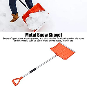 Snow Shovel, Portable Detachable Snow Shovel with D Grisp Handl for Car Home Garage Garden Kids Snow Removal Shovel