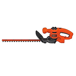 BLACK+DECKER BEHT150 Hedge Trimmer & String Trimmer with Auto Feed, Electric, 6.5-Amp, 14-Inch (BESTA510)
