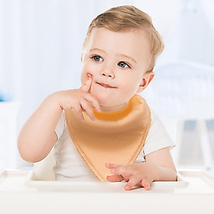 Little Tots Baby Bandana Drool Bibs for Boys, Girls, Baby Unisex Cotton Bibs 10 Pack Soft and Absorbent (Magical ocean)