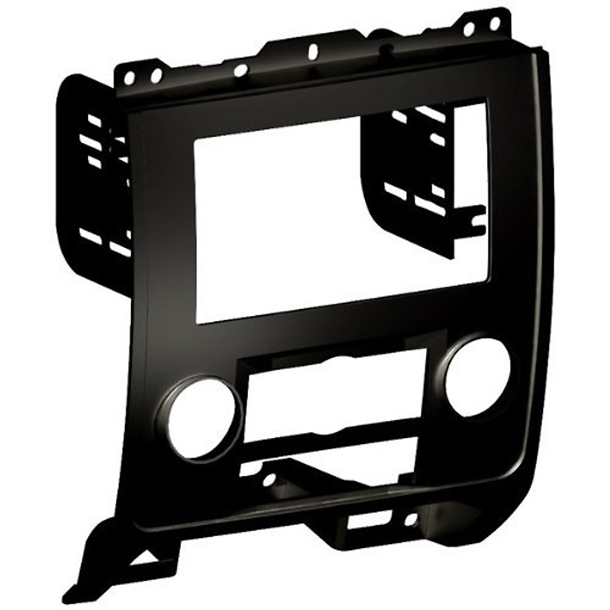 Scosche FD1436BLKB Compatible with 2008-12 Ford Escape / Mercury Mariner / Mazda Tribute, ISO Double DIN & DIN+Pocket Dash Kit; Black