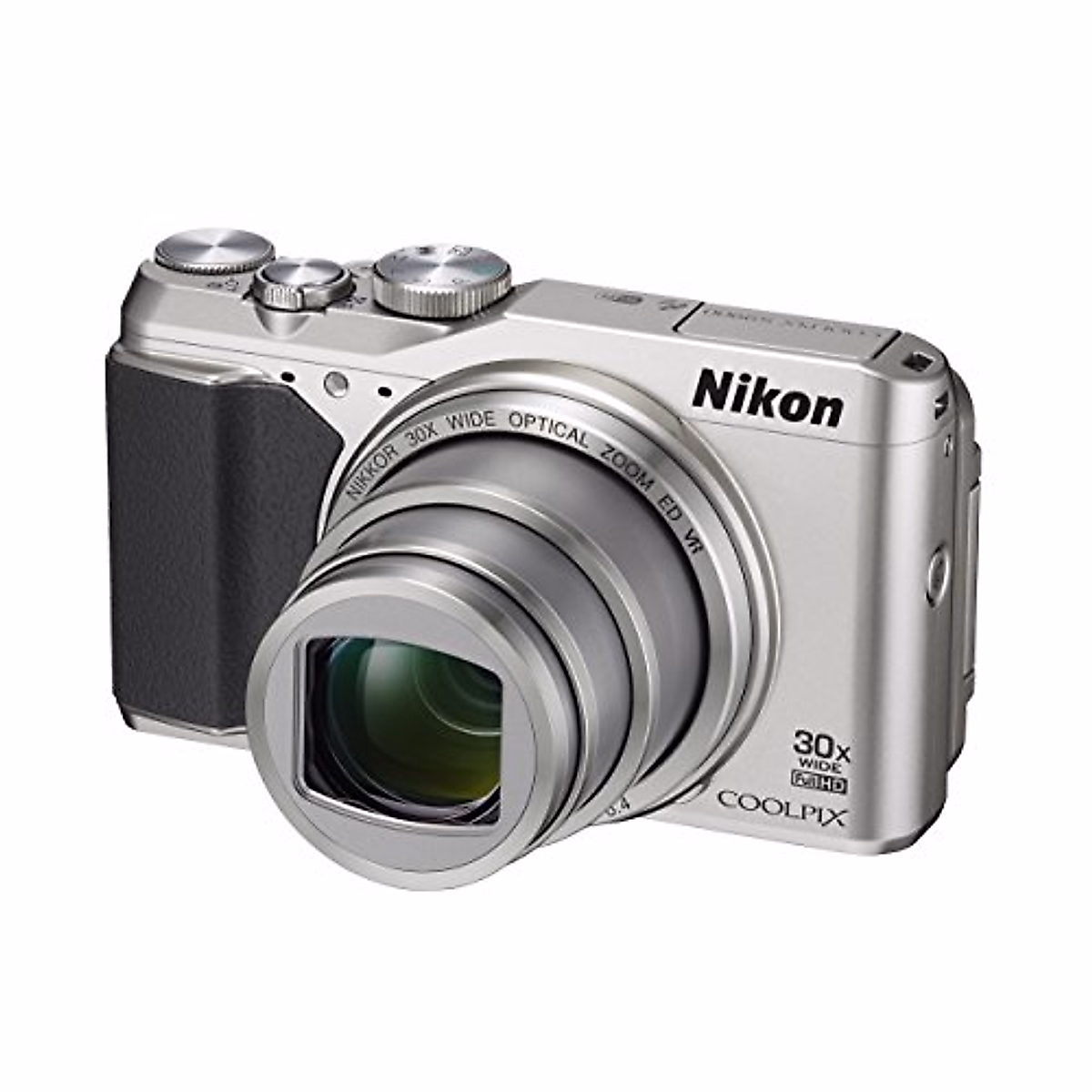 Nikon COOLPIX S9900 Digital Camera with 30x Optical Zoom and Built-In Wi-Fi (Silver)
