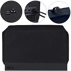 Dust Cover for Xbox Series X Console, Wanty Black Nylon Horizontal Dust Cover Anti Scratch Waterproof Cover Sleeve for Xbox Series X Console