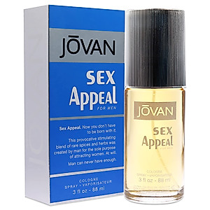 Jovan Sex Appeal for Men Cologne Spray, 3 Fl Oz