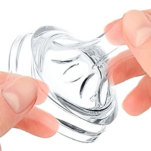 4pcs Bottle Nipples Transparent Soft Silicone Baby Bottles Nipples for 12+ Month Old Infant