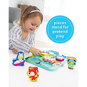 Skip Hop Baby's First Puzzle, Zoo Park Pals, Includes 8 puzzle pieces & puzzle board