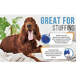 PetMedics Soothing & Wellness Durable Dog Chew Aid for Medium to Large Dogs - Moderate to Tough Chewers - Dog Toothbrush, Teething with Fun & Calming Sounds