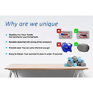 Jawrize Jaw Exerciser - Jawline for Sharp Jawline, Slim and Tone Your Face, Double Chin Reducer Men Women, Face Slimmer, BPA Free Silicone Excersize Equipment, Workout Kit, Grey