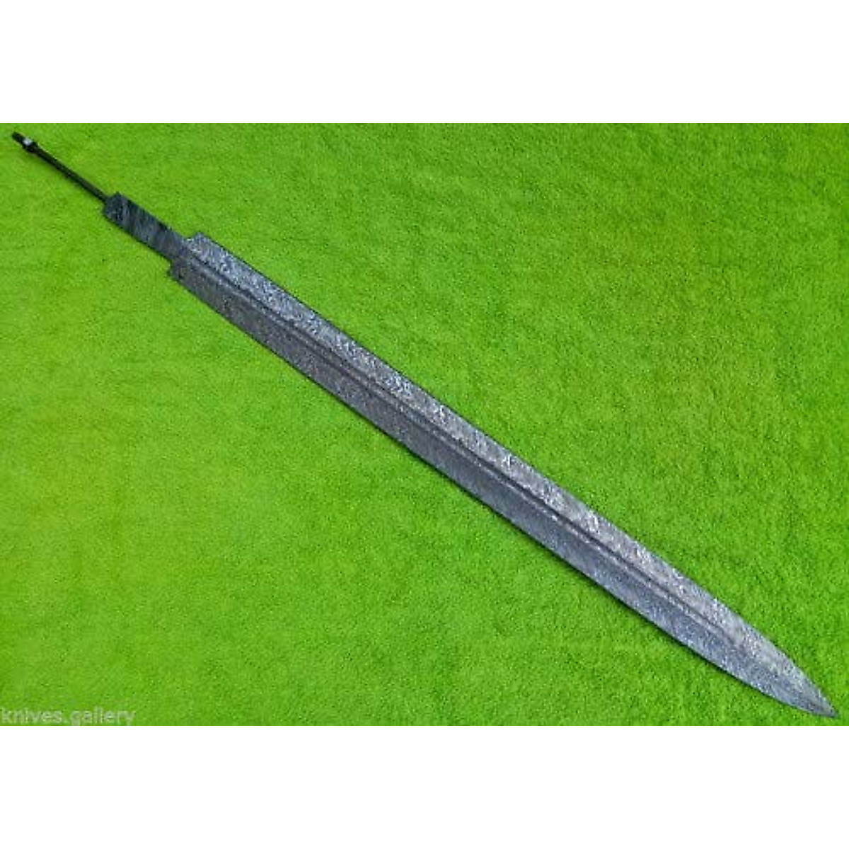 Damascus Steel Blank Blade Custom Handmade 32" Damascus Sword Blank Blade for knife making