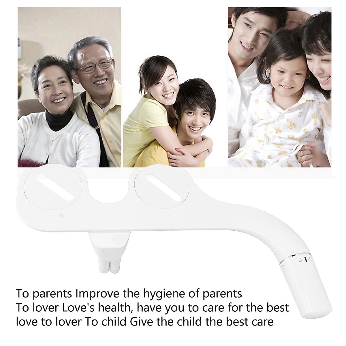 ULTRA SLIM DUAL NOZZLE SELF CLEANING BIDET TOILET SEAT ATTACHMENT FOR FEMININE BUTT WASH TEENAGERS