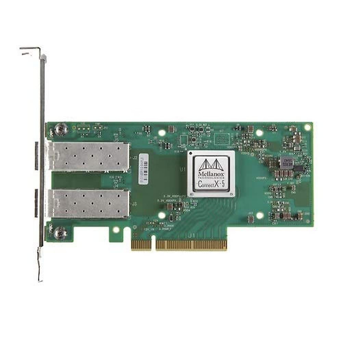 Mellanox ConnectX-5 EN Network Adapter PCI Express 3.0 x8 Gb Ethernet 10 Gb Ethernet 25 Gb Ethernet Green/Silver (MCX512A-ACAT)