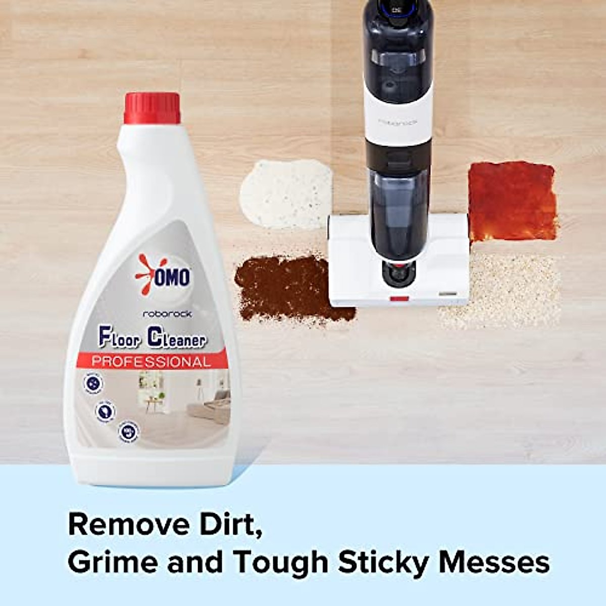 Official Roborock Multi-Surface Floor Cleaning Solution, Compatible with Ultra, All Roborock Robot Vacuums with Mopping and The Dyad/Dyad Pro Wet and Dry Vacuum, 16.2 oz, Concentrate, Dilution Ratio 1:300