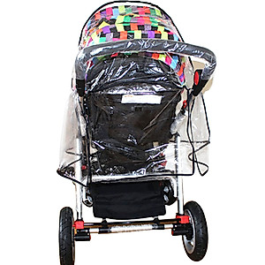Kangkang@ Universal Pushchair Stroller Pram Buggy Transparent Rainproof Cover Rain Shade Protector