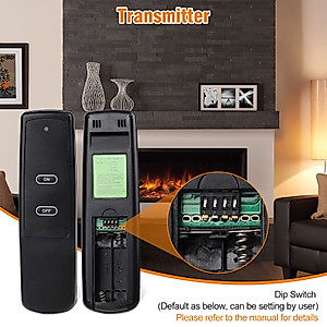 CASMER Gas Fireplace Remote Control System Kit.for Standard Millivolt Valve Appliance.Fit for skytech Ambient Majestic Napoleon ect,Thermostat Buzzer IPI Module Wall Switch,3 YR Warranty NOT Battery