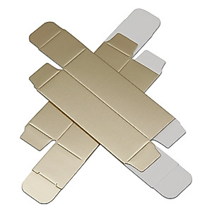 PABCK 100 PCS Kraft Paper Lip Balm Tube 2.5x2.5x8.5cm(1x1x3.4 inch) Container Boxes Makeup Lipstick DIY Gift Favor Cosmetic Essential Oil Holder Packaging Box Case Makeup Beauty Storage Supplies