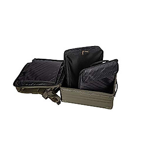 ALEON 17" Hybrid Aluminum Backpack for men and women. Fits up to 16" Laptop. Business Travel Laptop Backpack- Bronze