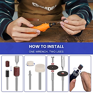 HARDELL Rotary Tool Accessories, Fits Dremel Rotary Tool, 508PCS Power Rotary Tool Bits with 1/8"(3.2mm) Diameter Shanks, Universal Fitment for Sanding, Drilling, Polishing, Carving, Polishing