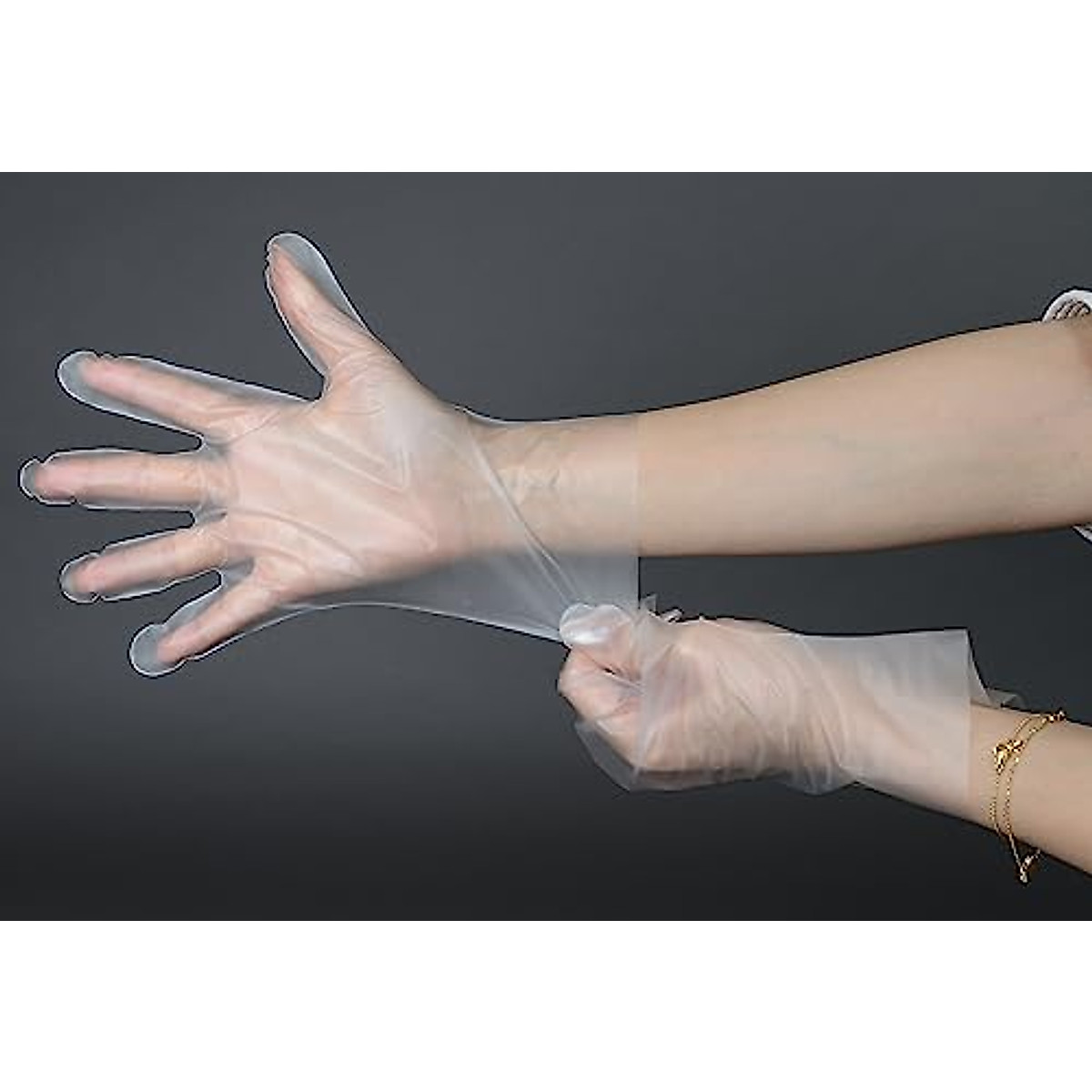 Daxwell Food Safe Stretch Poly Gloves (Small, 1,000 Count) Non-Latex, Disposable, Food Handling Use, Powder Free, F10000225,White