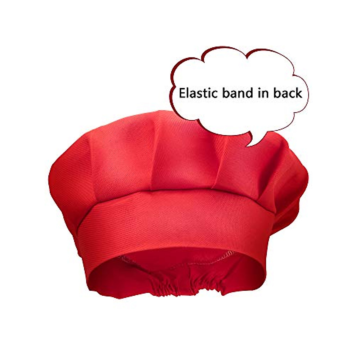 SATINIOR 12 Pieces Kids Apron and 12 Pieces Chef Hat, Child's Adjustable Aprons and Chef Hat Kitchen Bib Aprons with 2 Pockets for Boy Girls Kitchen Cooking Baking Wear(Multi-colors, L for 7-13 Age)