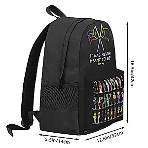 Backpack Drea-M L'Manberg SM-P Basketball Bag Daily Christmas Gifts for Adult Women Men Boys Girls for Work Anime Mini Laptop Travel Hiking Backpack Black