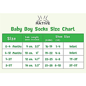 RATIVE Anti Skid Non Slip Slipper Cotton Crew Dress Socks With Grips For Baby Walker Toddlers Kids Boys 2T 3T (1-3T, 12-pairs/RB-71112)
