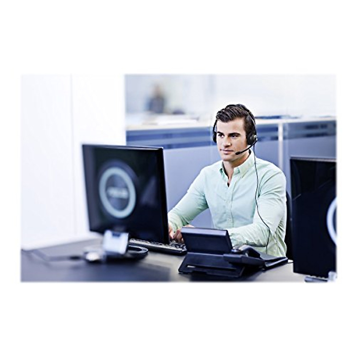 Sennheiser SC 260 USB MS II (506483) - Single-Sided Business Headset | For Skype for Business, Softphone, and PC | with HD Sound, Noise-Cancelling Microphone (Black)