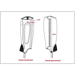 TuffRider Adult Micro Touch Half Chaps XL Black