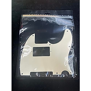FLEOR 3Ply Cream 8 Hole TL Pickguard Guitar Humbucker Pick Guard HH with Screws Fit USA/Mexican Standard TL Style Guitar Part