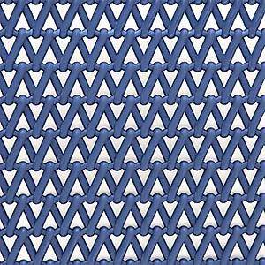 Life Story Lightweight Heavy Duty Storage Woven Trendy Basket 10 Quarts w/Built-In Handles Blue (6 Pack)