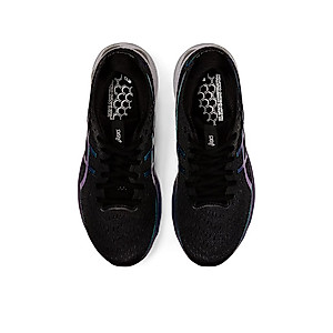 ASICS Women's Gel-Nimbus 24 Platinum Running Shoes, 8.5, Black/Black