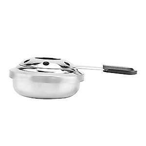 Srliya Mini Alcohol Stove Burner, Portable Stainless Steel Alcohol Stove Burner Outdoor Camping Panic Cooking Pot