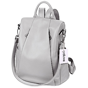 YALUXE Backpack Purse for Women Anti-Theft Leopard Genuine Leather School Travel Daypack