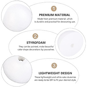 DOITOOL 1pc Cake Model Wedding Decor Photo Ornament Round Cake Pans Sweat Suit Bling Decor Plastic Cake Plates Chiffon Dresses Sports Decor Statuette 3D Doll White