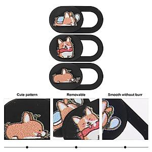 Gatuida 3pcs Camera Cover Privacy Sticker Privacy Security Camera Slider Cartoon Notebook Camera Shield Webcam Cover Web Cam Lens Cover Webcam Privacy Covers Protective Cover Abs Flat