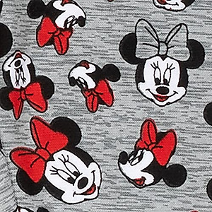 Disney Minnie Mouse Infant Baby Girls Fleece Hoodie and Leggings Outfit Set Red 18 Months