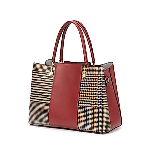 Women's Handbags Leather Shoulder Bags Stylish Hobo Bags Large Wallets and Totes with Adjustable Straps