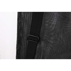 Extra Large Mesh Ball Bag Waterproof Equipment Duffel Bag Heavy Duty Net Ball Shoulder Bag Basketball Volleyball Soccer Rug Ball Football Carrying Bag Tote Storage Sack with Drawstring for 10-15 Balls