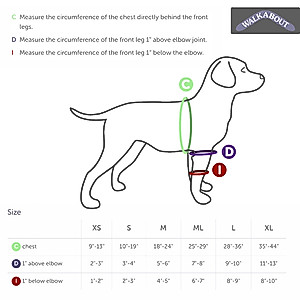 Walkabout Double Elbow Brace for Dogs and Cats (Extra Small 1" Above Elbow 2"-3")