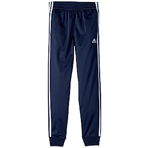 adidas Boys' Big Tricot Jogger Pants, Iconic Collegiate Navy, Large (14/16)
