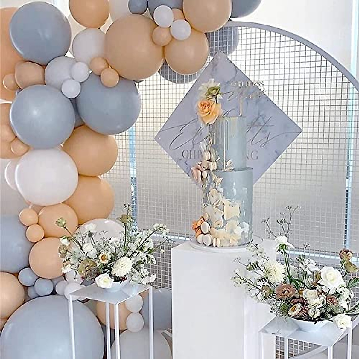 Balloon Arch Kit 129pcs Balloon Garland Kit Latex balloons (Orange)