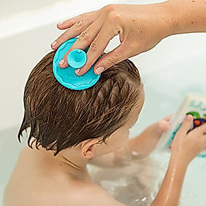 Nuby Scrubbies Silicone Bath Brush with Built-in Handle, 2 Count