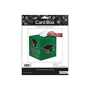 Creative Converting Card Holder Box, One Size, Green
