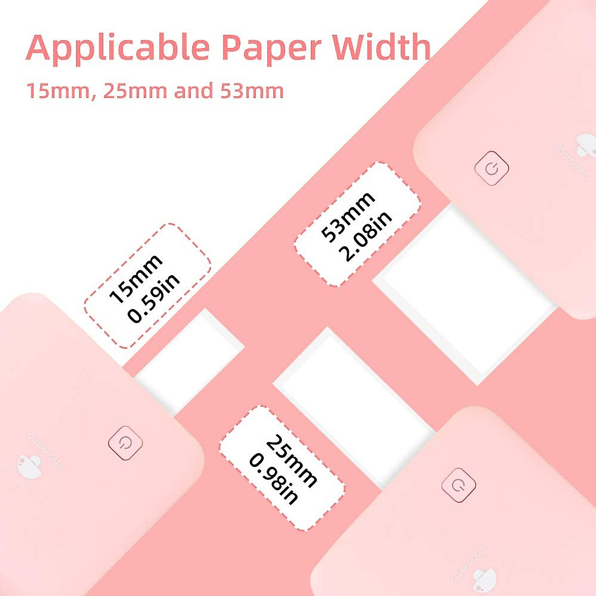Phomemo Pocket Printer - M02 PRO, 300 dpi Higher Resolution, Bluetooth Sticker Mini Printer, Wireless Thermal Inkless Printer, Good for Photo, Art,Journal, Work,Study Notes,for iPhone & Android Phones