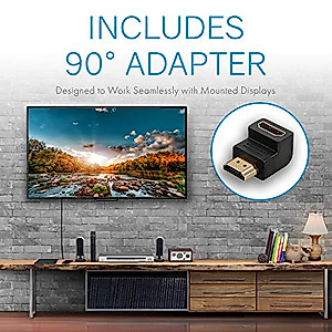 Realm 4k HDMI Cable & Adapter, Gray, 6 feet, RLMH9GR