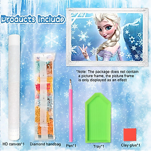 Diamond Painting Kits for Adults, DIY Full Drill Diamond Art Kits Cartoon, 5D Diamond Painting for Adults Beginners Home Wall Decor and DIY Crafts (12X16 Inch)