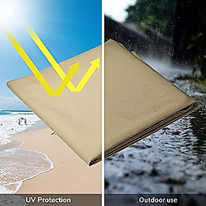 Yescom Outdoor Patio Umbrella Protective Cover Bag 180g Polyester Fabric Weatherproof Fits 5' 6' 7' 8' 9' 10' Umb