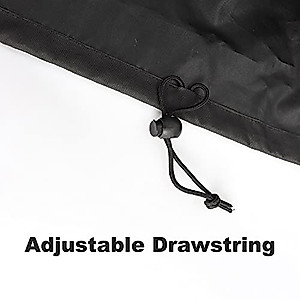 Tower Fan Cover, Waterproof Tower Fan Protective Cover Dustproof Oscillating Tower Fan Covers with Remote Outdoor or Indoor Stand up Fan for Home Bedroom Office Room Fan Cover 13 x 13 x 42 Inch, Black